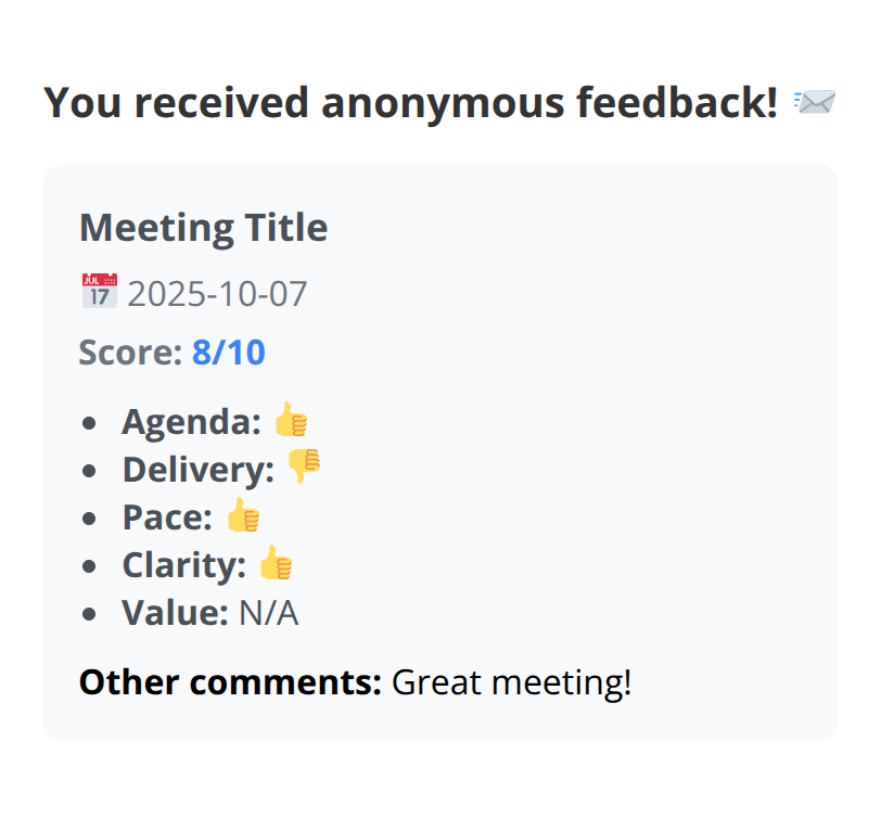 Meeting Feedback Questions: 35+ Examples & Templates (2026 ...